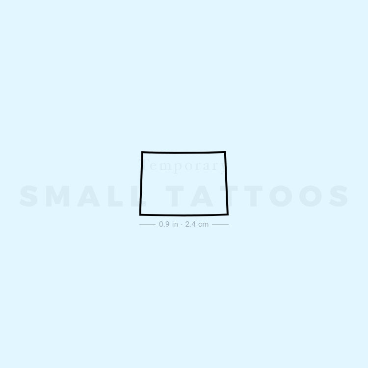 Colorado Map Outline Temporary Tattoo (Set of 3) – Small Tattoos