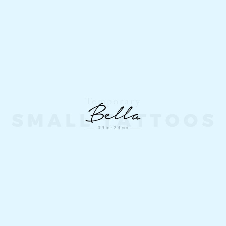 Bella Temporary Tattoo (Set of 3) – Small Tattoos