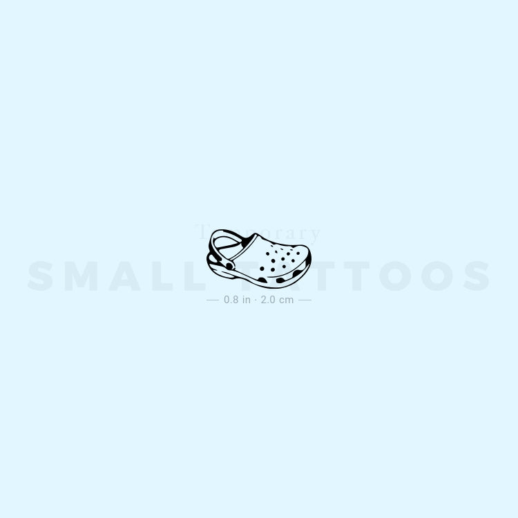 Crocs Temporary Tattoo (Set of 3) – Small Tattoos