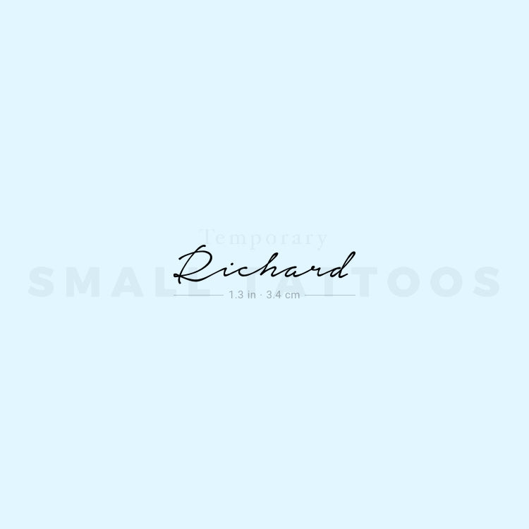 Richard Temporary Tattoo (Set of 3) – Small Tattoos