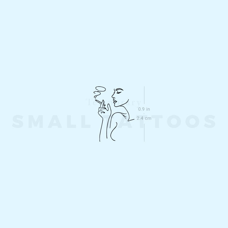 Smoker Temporary Tattoo (Set of 3) – Small Tattoos