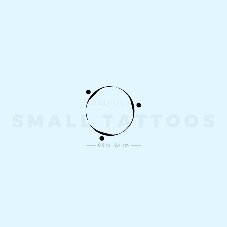 Ubuntu Symbol Temporary Tattoo (Set of 3) – Small Tattoos