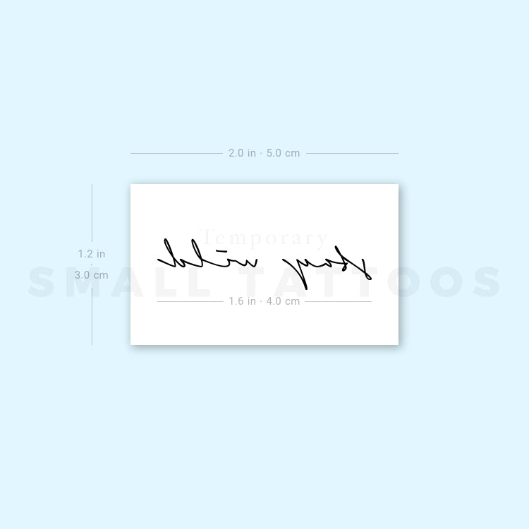 Handwritten Font Stay Wild Temporary Tattoo (Set of 3) – Small Tattoos