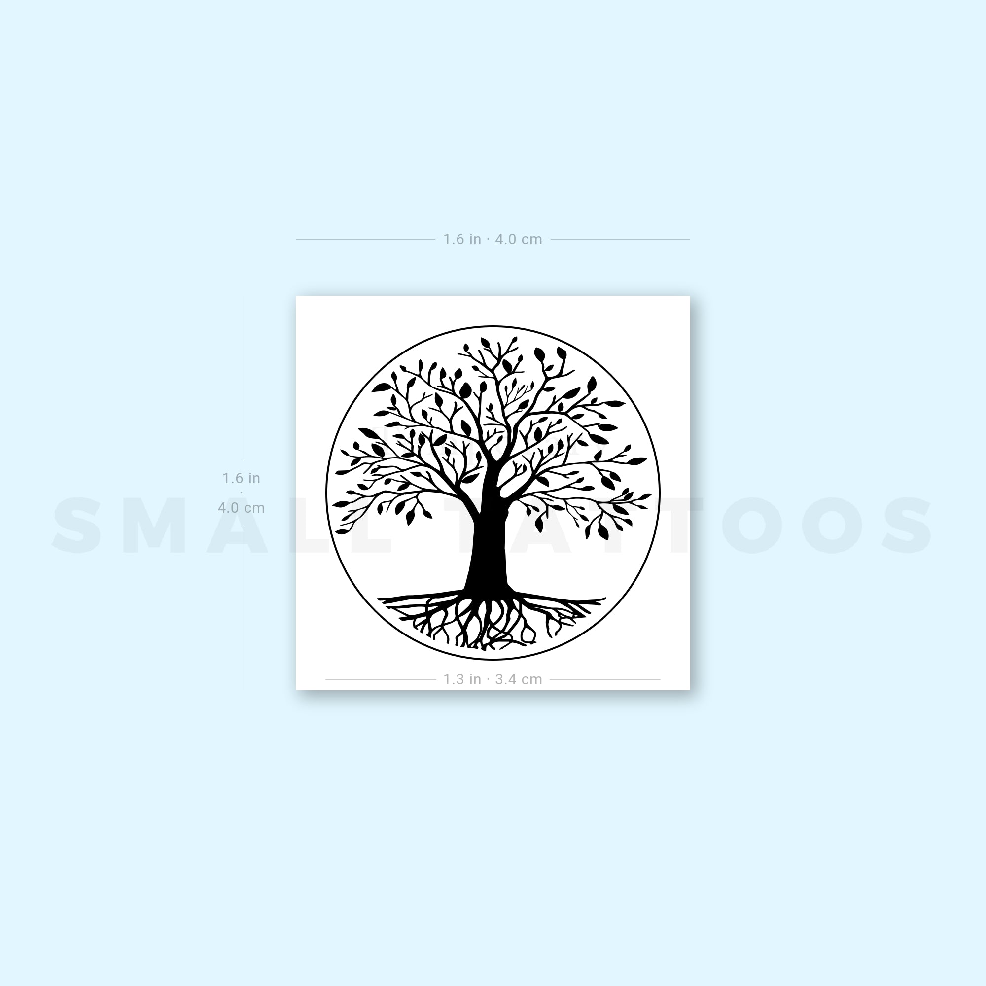 Sacred Tree of Life Temporary Tattoo (Set of 3) – Small Tattoos