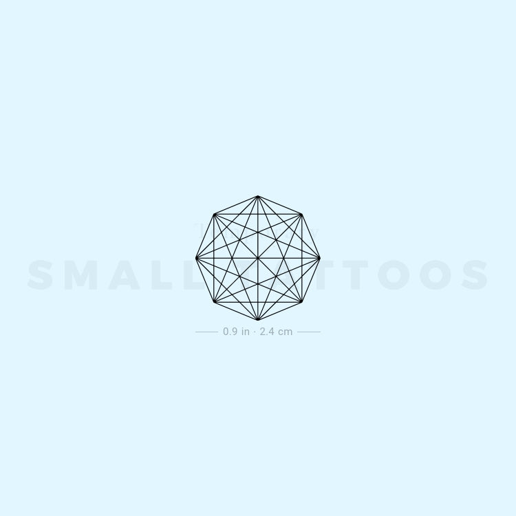 Octagon Matrix Temporary Tattoo (Set of 3) – Small Tattoos