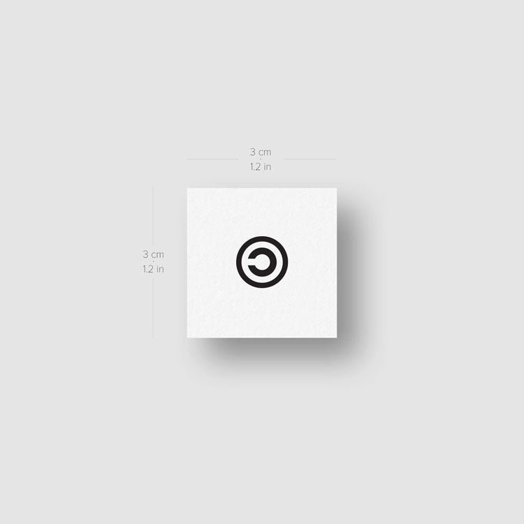 Copyright Symbol Temporary Tattoo (Set of 3) – Small Tattoos