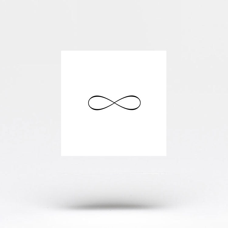 Tiny Fine Line Infinity Symbol Temporary Tattoo (Set of 3) – Small Tattoos