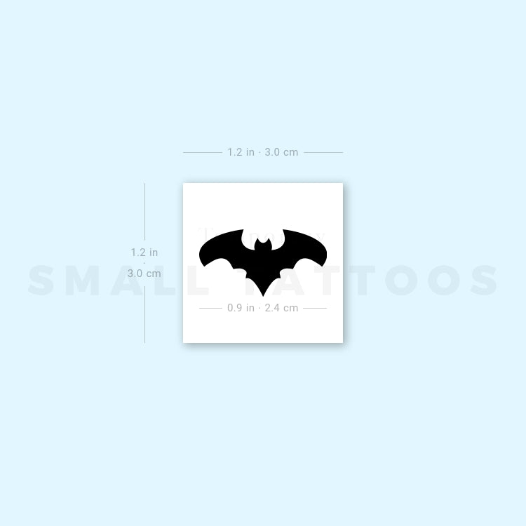 Bat Temporary Tattoo - Set of 3 – Small Tattoos