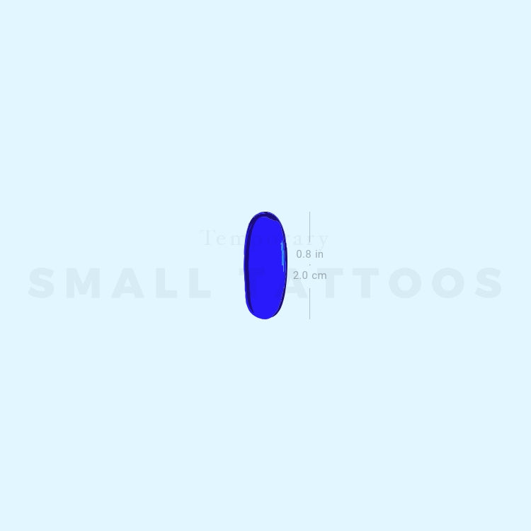 Blue Pill Temporary Tattoo - Set of 3 – Small Tattoos