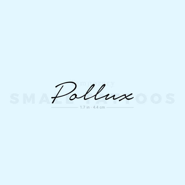 Pollux Temporary Tattoo (Set of 3) – Small Tattoos