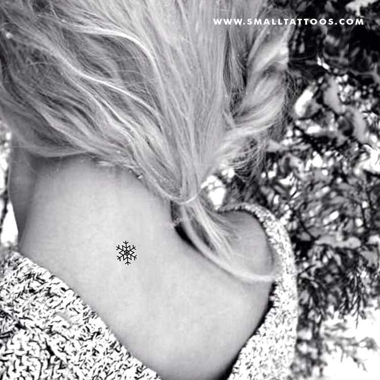 Snowflake Temporary Tattoo (Set of 3) – Small Tattoos