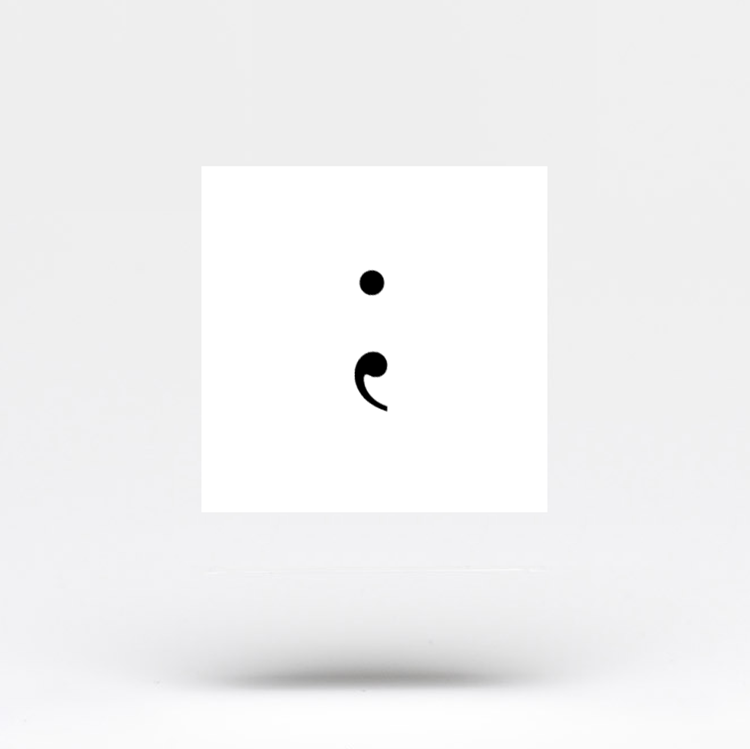 Small Semicolon Temporary Tattoo (Set of 3) – Small Tattoos