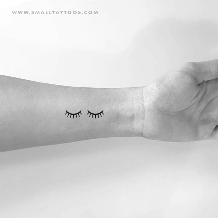 Eye and Eyelash Temporary Tattoo (Set of 3+3) – Small Tattoos