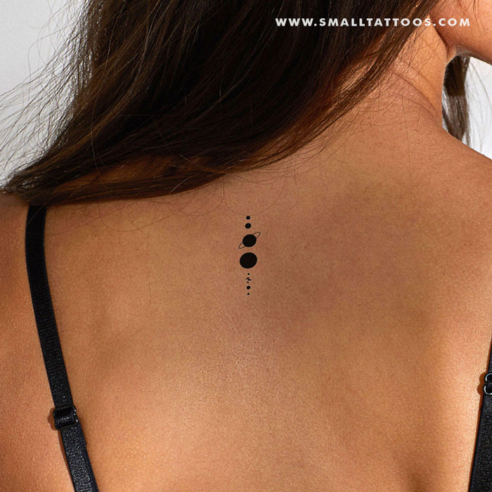 Solar System Back Tattoo