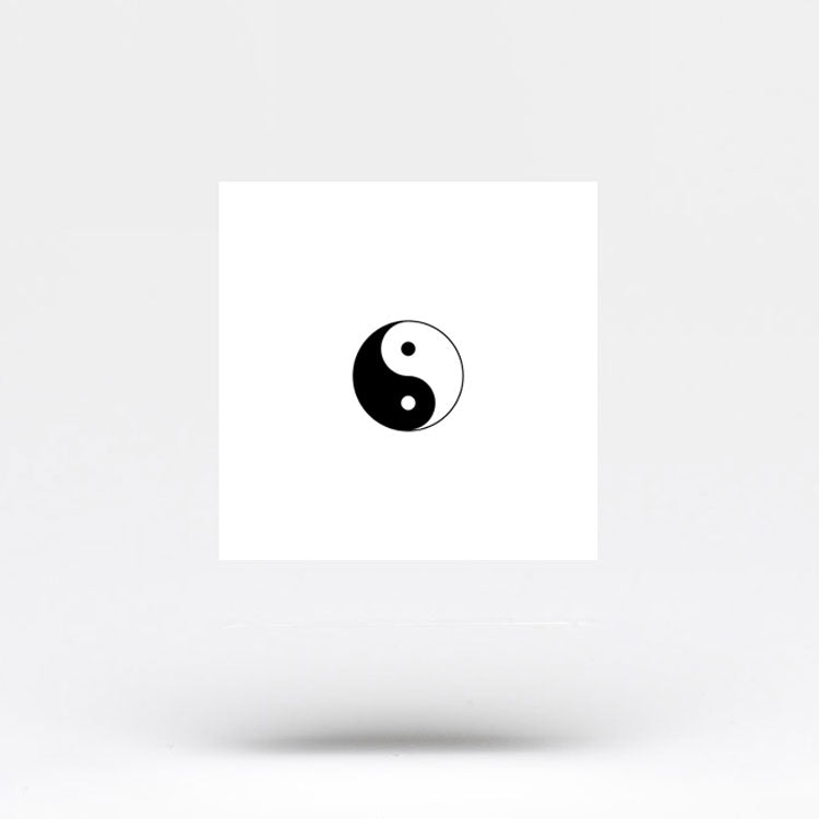 Small Yin Yang Temporary Tattoo (Set of 3) – Small Tattoos